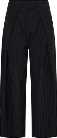 Ichi Ichi, Femme, Pantalons, Noir, Taille: 38 FR Wide Pantalons