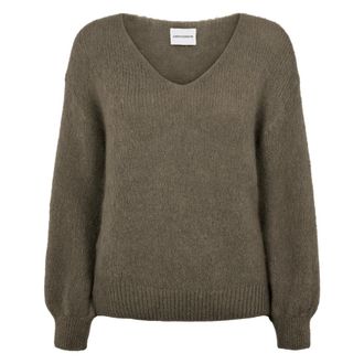 Americandreams Americandreams, Femme, Pulls, Vert, Taille: 44 FR Milana LS Alpaca Pullover