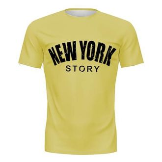 Generic T-shirt d&eacute;contract&eacute; pour homme avec graphique pour homme, haut streetwear tendance pour le quotidien, Jaune clair., 4XL