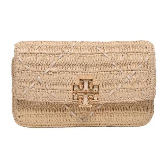 Tory Burch Britten Rafia Crochet - - Bags - Damen - Beige - ONE SIZE
