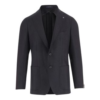 Tagliatore Einkn&ouml;pfiger Wollblazer - - Jackets - Herren - Blau - M