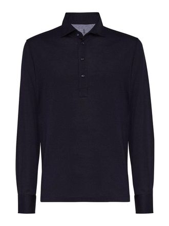 Brunello Cucinelli Polo - Bleu Fonc&eacute;