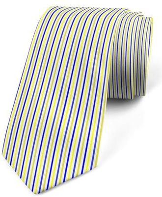 Generic Cravate Pour Homme Bleu Jaune Blanc &Eacute;troit Men Tie &Eacute;l&eacute;gant Cravates Homme Pour Affaires Travail Remise De Dipl&ocirc;me