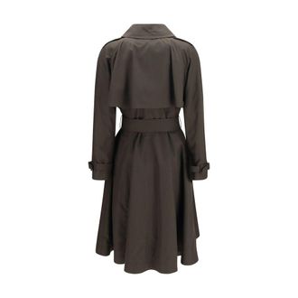Burberry Womens Bicolor Cotton Coat Clothing