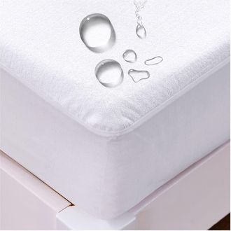 Generic Wasserdicht Matratzenschoner Matratzenschutz Baumwolle 140x200 150x200 160x200 180x200 200x220 Atmungsaktiver und wasserdichte Matratzenauflage (Color