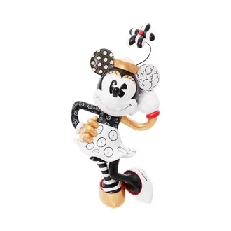 Enesco Disney by Britto Figurine Minnie Mouse Midas Taille L 20 cm, 9.84 Inch, Blanche,noire