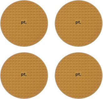 Present Time 3 x Dekorative Untersetzer mit Waffelduft 4-teilig