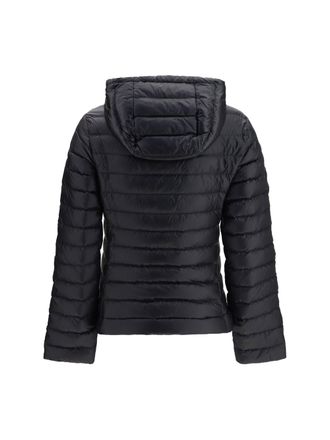Moncler Womens Igelhood Short Down Jacket Longue Saison Black Polyamide