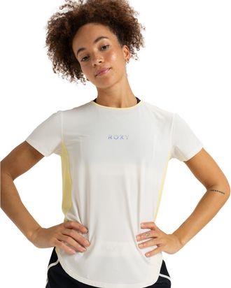 Roxy Damen Bold Moves 2.0 Mesh Tee T-Shirt, Egret, XXL