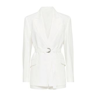 Brunello Cucinelli Damen, Jacken, Wei&szlig;, LGr&ouml;&szlig;e