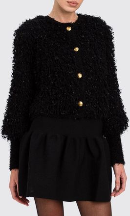 Twinset Cardigan aus Wollmischung mit Rundhalsausschnitt und Fransen