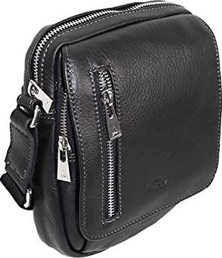 Katana KATANA Petit sac bandouli&egrave;re homme en cuir r&eacute;f 89103 (3 coul.disp.) (noir)