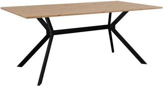 Finori Finori - Table a manger extensible onex - Décor chene artisan et noir - Jusqua 10 personnes - l 180 x p 90 x h 75 cm