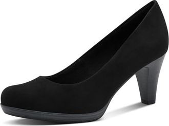 Marco Tozzi Escarpins pour Femme avec Talon Entonnoir v&eacute;g&eacute;talien, Noir, 37 EU