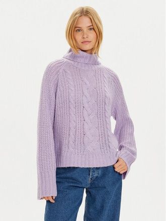 Brave Soul Rollkragenpullover LK-230FORESTA Violett Regular Fit