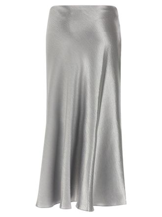Tory Burch Womens Gray Polyester Midi Skirt