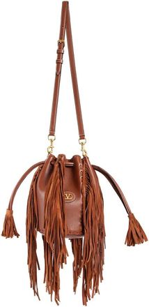 Valentino Garavani Femme, Sacs, Brun, Taille: ONE Size VLogo Signature Bucket Bag