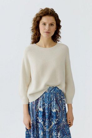 Oui Rundhalspullover