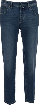 Jacob Cohen Homme, Jeans, Bleu, Taille: W37 Pant5 PKT Cropped Slim Fit Scott