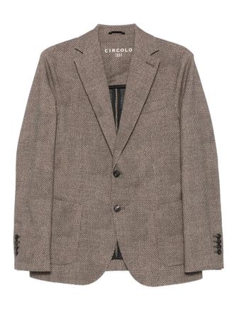 Circolo 1901 blazer à design texturé - Marron