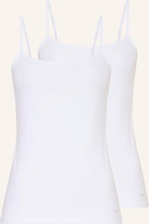 Skiny Skiny 2er-Pack Tops Cotton Stretch weiss