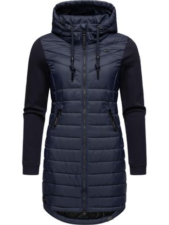 Ragwear Damen Übergangsjacke leichte Jacke lang mit Kapuze Lucinda Long II Intl Navy24 Gr. 3XL