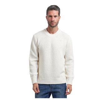 Gran Sasso Pull &agrave; col rond - Homme - Pulls - Blanc - Taille: L