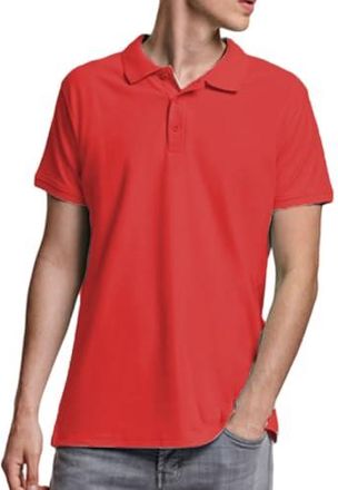 Roly Polo basique pour homme à manches courtes en piqué pour homme, bleu ciel, L
