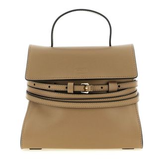 Moschino Femme, Sacs, Beige, Taille: ONE Size Tie Me Small Bag