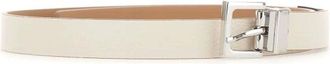 Gianni Chiarini Femme, Accessoires, Blanc, Taille: ONE Size Reversible Pebbled Leather Belt