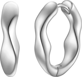 Glanzst&uuml;cke M&uuml;nchen Ohrringe - Sterling Silber Creolen - Gr. unisize - in Silber - f&uuml;r Damen