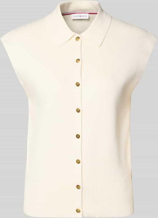 Tommy Hilfiger Relaxed Fit Weste aus Baumwoll-Mix