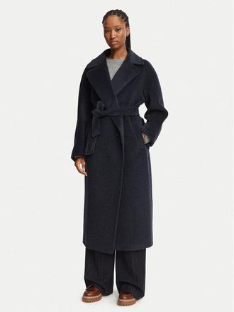 Max Mara Wollmantel Tempera 2625016072 Dunkelblau Regular Fit