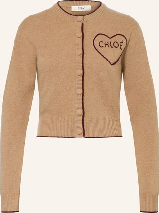 Chlo&eacute; Strickjacke Mit Cashmere braun