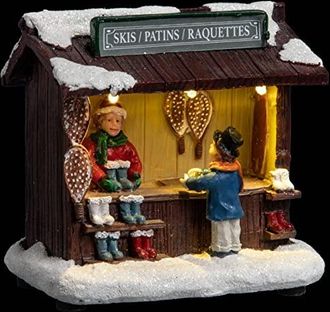 F&eacute;&eacute;ric Lights & Christmas Feeric Lights et Christmas - Village de no&euml;l march&eacute; de no&euml;l 3 LED &agrave; Piles