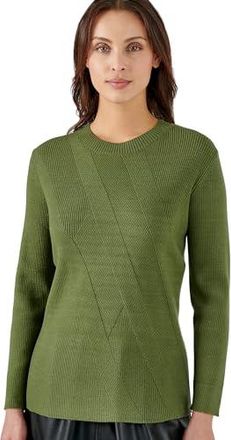 Damart Pull Jeu de c&ocirc;tes Fantaisie Femme Vert Taille 46/48