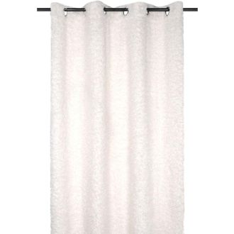 Eminza Stoff Gardine Schaffell Wei&szlig; 135x250cm - Stoff
