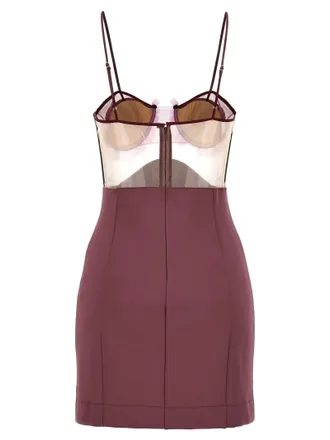 Nensi Dojaka Womens Purple Viscose Short Dress