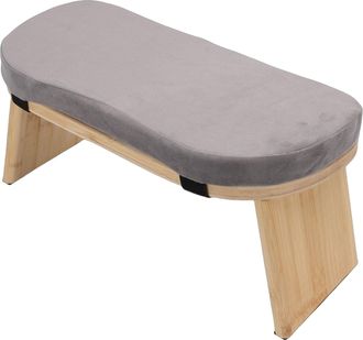 Generic Meditationsbank aus Holz, um 5&deg; Neigbar, Tragbarer Zen-Meditationshocker mit Weichem Baumwollkissen, Rutschfesten Polstern, Klappbarer Kniestuhl Als G