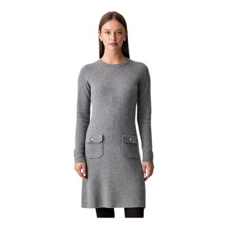 Joop Kasta Strickkleid - - Dresses - Damen - Grau - XS