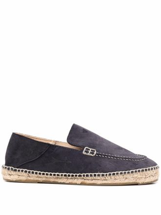 Maneb&igrave; espadrilles Hamptons &agrave; coutures apparentes - Bleu