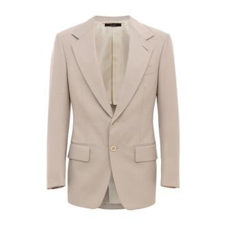 Tom Ford Einreihiger Blazer - - Jackets - Herren - Beige - S