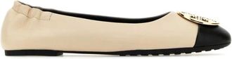 Tory Burch Femme, Chaussures, Beige, Taille: 35 EU Ballerines en cuir nappa