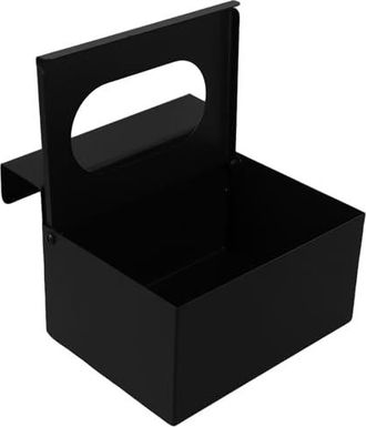 Holibanna BESTYASH Distributeur de Bo&icirc;tes &agrave; Moufles Jetables Noir Compact Couvercle Hygi&eacute;nique et Fen&ecirc;tre Transparente Organisateur Portable pour Supermarch&eacute; et