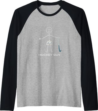 Whyitsme Design Herren Lustiges Herren Feldhockey Guy Boys Hockey Raglan