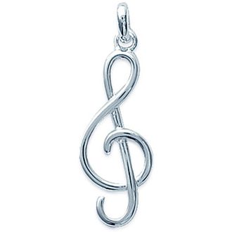 Brillaxis Pendentif Cl&eacute; de Sol argent