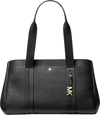 Michael Kors Femme, Sacs, Noir, Taille: ONE Size Romee Grande Sac Fourre-Tout en Cuir Martelé