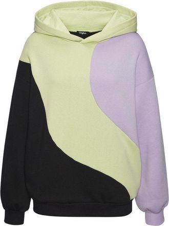 Buffalo Hoodie mit modernem Colorblock-Muster, Loungewear