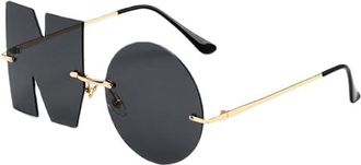 Generic Lunettes de soleil irr&eacute;guli&egrave;res tendance - Lunettes de soleil irr&eacute;guli&egrave;res sans monture | Femmes &agrave; la mode | Lettre d&eacute;t&eacute; 2023 Lunettes de soleil confo