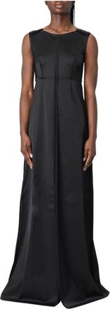 Maison Margiela Femme, Robes, Noir, Taille: 36 FR Robe Maxi Élégante avec Fermeture Éclair